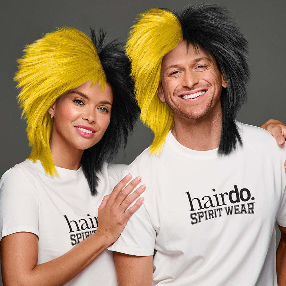 SPIRIT WEAR SPIKY SPIRIT WIG - GOLD 116 & BLACK - Hairdo USA