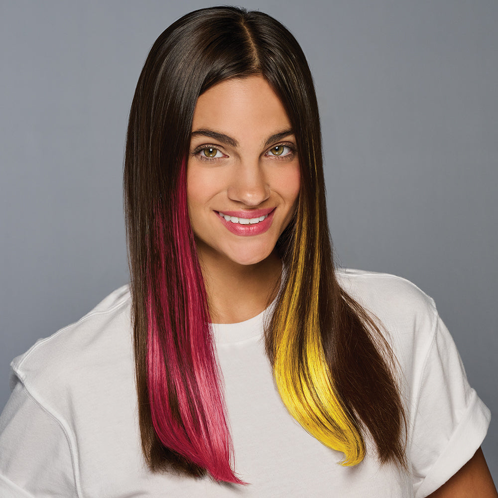 SPIRIT WEAR 2PC CLIP-IN COLOR - RED 201 & GOLD 123 - Hairdo USA