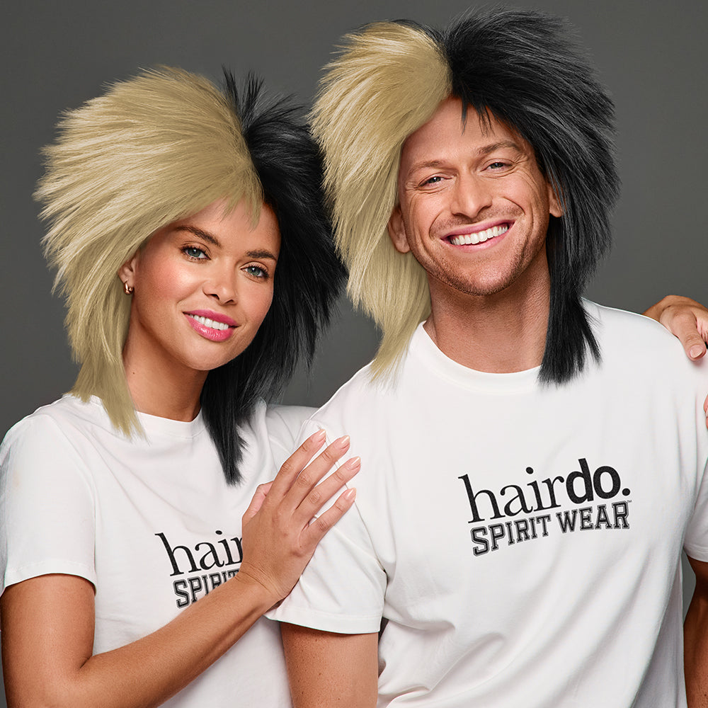 SPIRIT WEAR SPIKY SPIRIT WIG - GOLD 7502 & BLACK - Hairdo USA